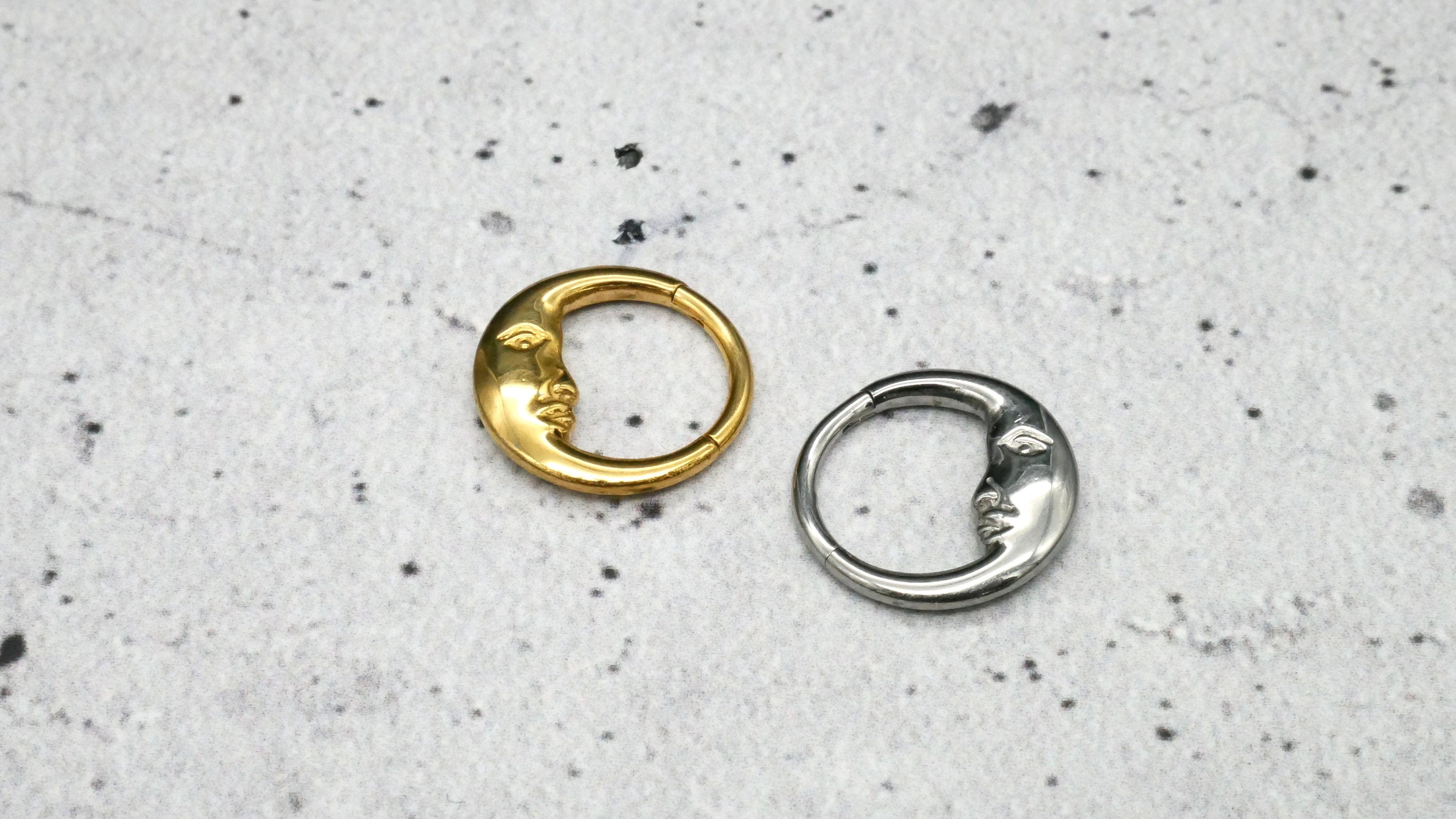 TITAN Piercing Ring Gold Silber - 1N/18 – LEELA Store